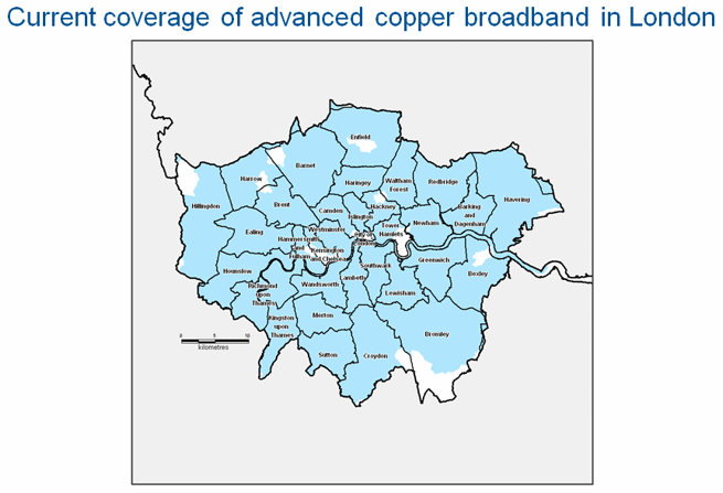 ISP BT UK Release Maps of Future Superfast Broadband Coverage in London ...