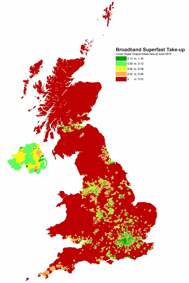 Point Topic Publishes UK Map of Superfast Broadband Uptake - ISPreview UK