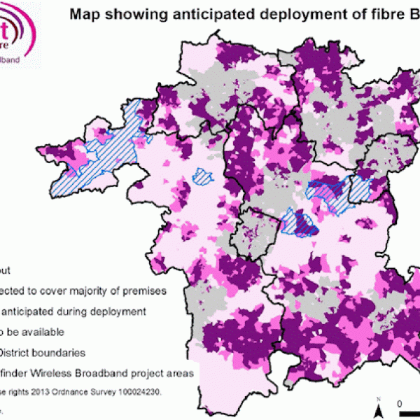 Worcestershire UK Reveal Map of BDUK and BT Fibre Broadband Rollout ...