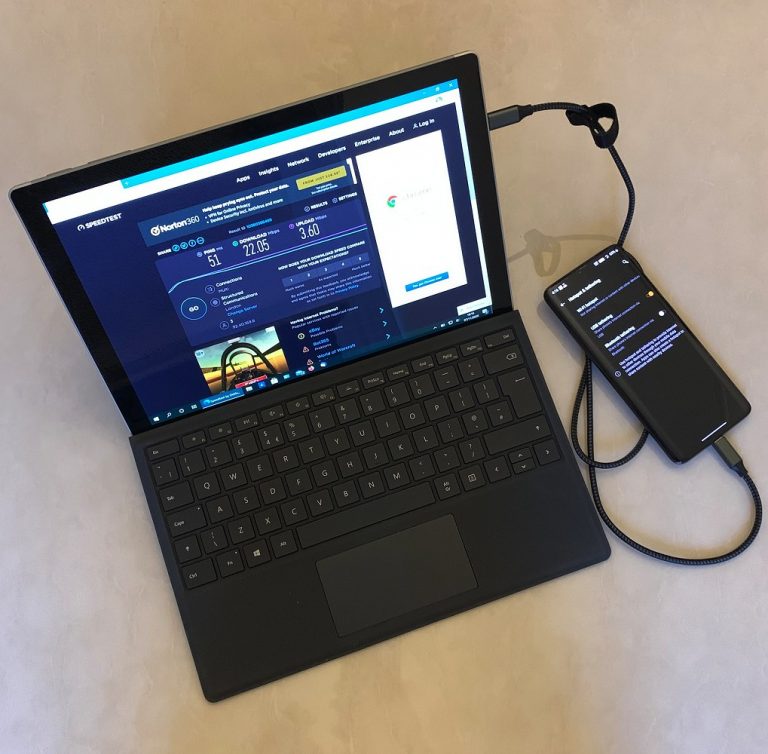 USB vs WiFi - Tethering 4G Broadband to a Laptop via Android Phones ...