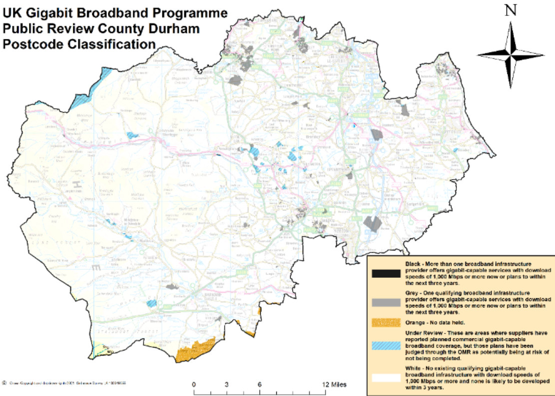 BDUK Consult on Gigabit Broadband Coverage in County Durham - ISPreview UK