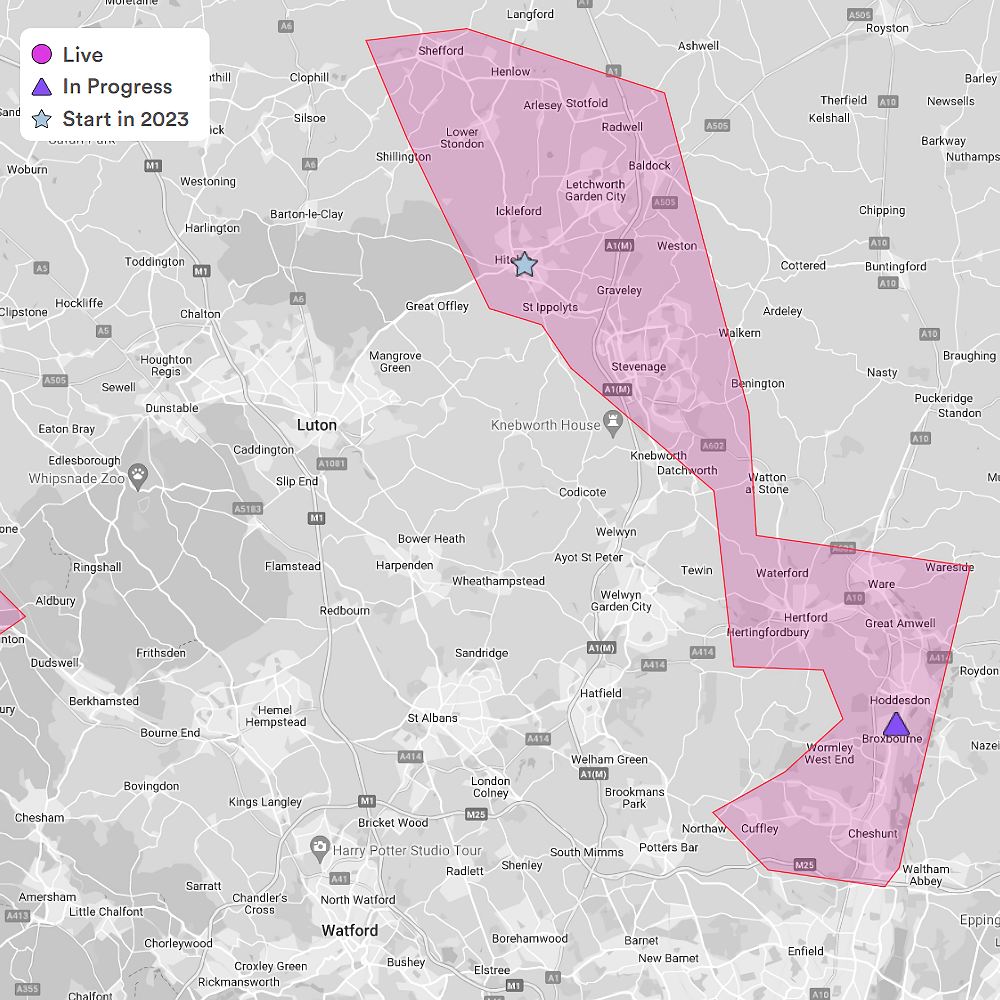 Netomnia Add 4 Hertfordshire Towns to 2023 UK Full Fibre Rollout ...