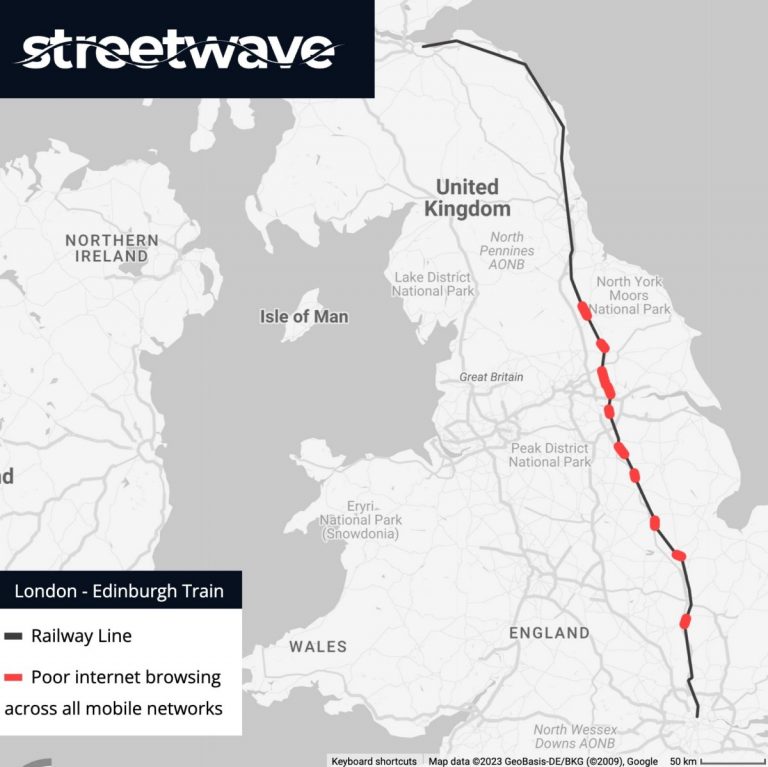 Analysts Find Gaps in Mobile Signal on London to Edinburgh Train ...