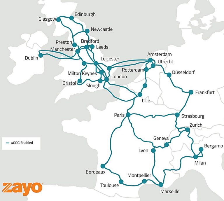 Zayo's UK and European Fibre Network Gets Fully 400G Enabled - ISPreview UK