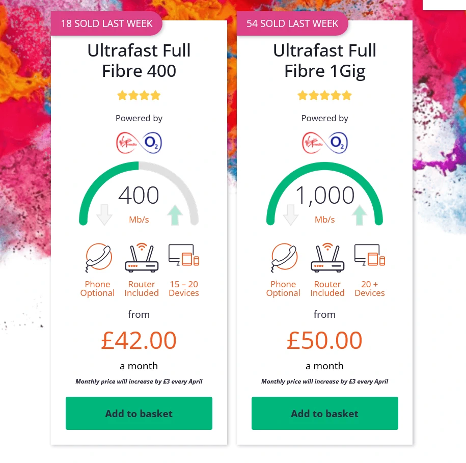 ISP Home Telecom UK Spotted Selling Virgin Media Powered FTTP Broadband ...