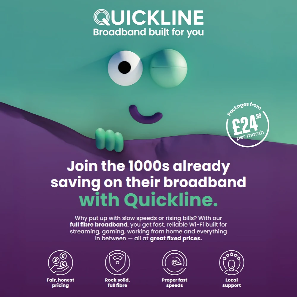 Quickline Build UK Full Fibre Broadband to 200,000 Premises and Start ...