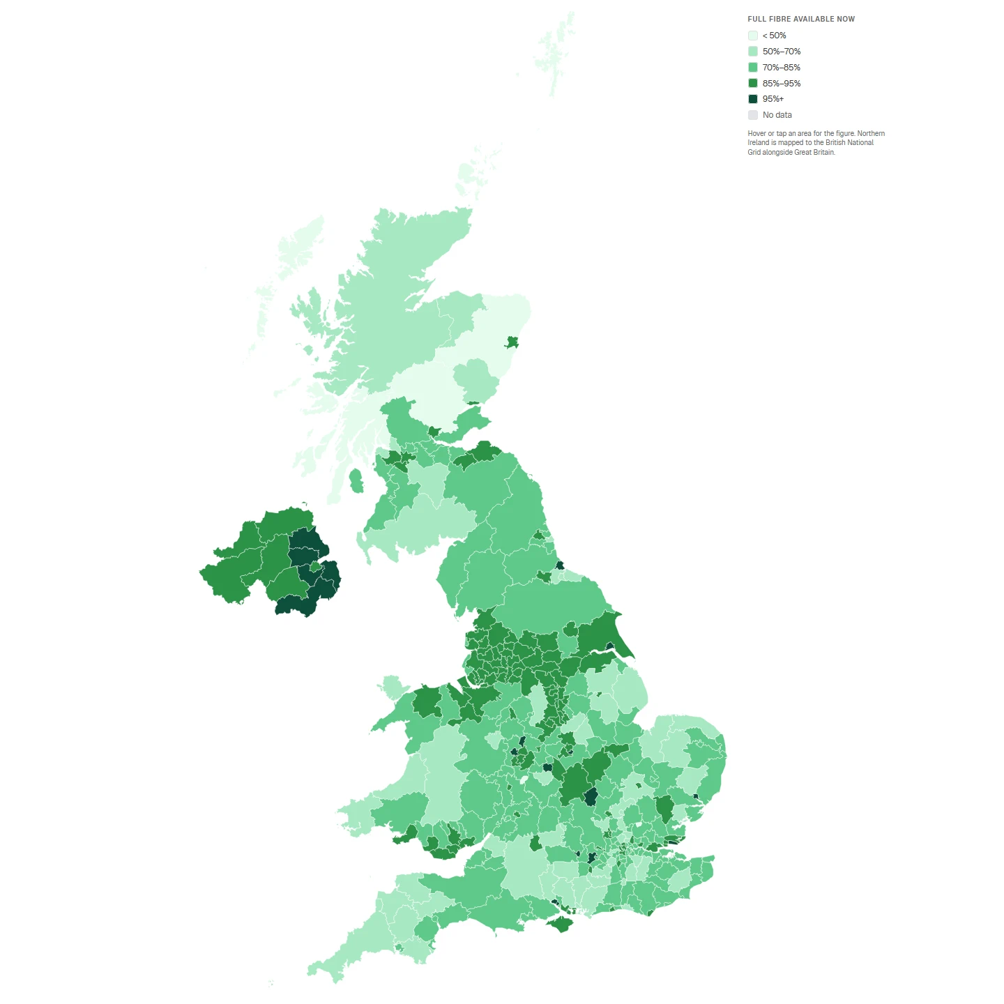 Switchity Maps Ofcom's Spring 2026 UK Full Fibre Broadband Coverage ...