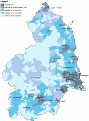 Northumberland UK Publish BDUK Superfast Broadband Rollout Map ...